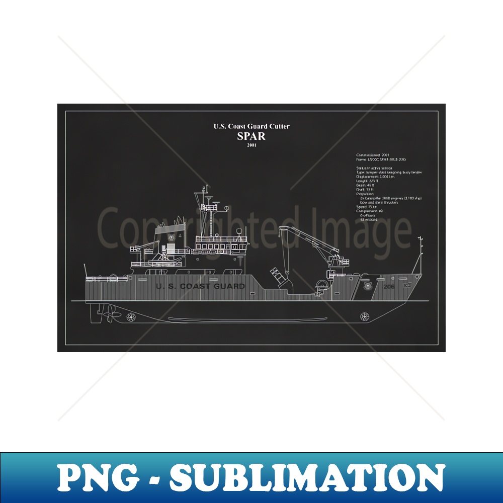 United States Coast Guard Cutter Spar wlb-206 - PD - PNG Tra | Inspire ...