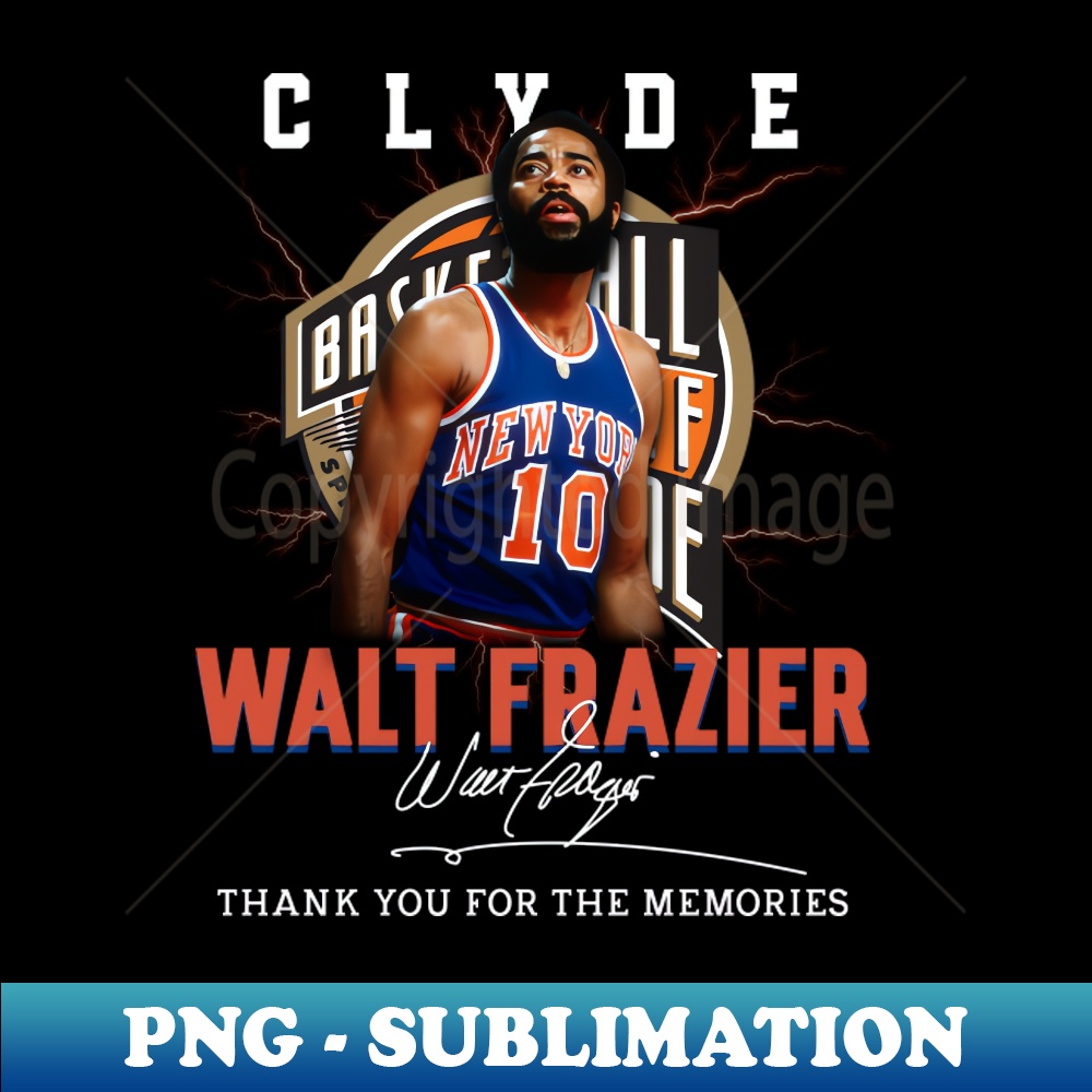 Walt Frazier The Clyde Basketball Legend Signature Vintage R | Inspire ...