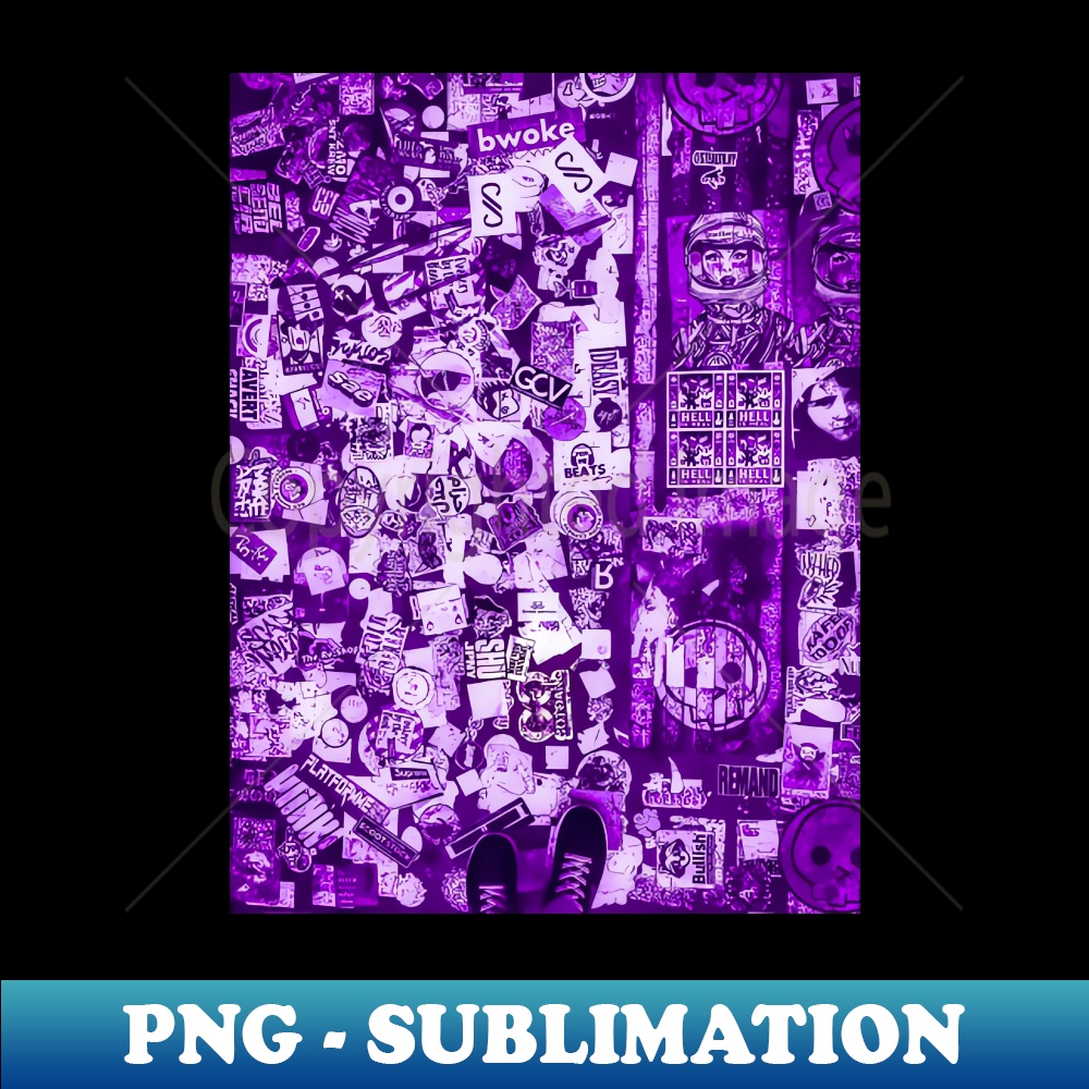 Violet Sticker Art NYC - Aesthetic Sublimation Digital File | Inspire ...
