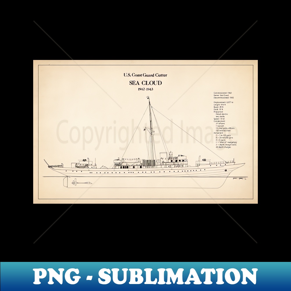 United States Coast Guard Cutter Sea Cloud - SD - Trendy Sub | Inspire ...