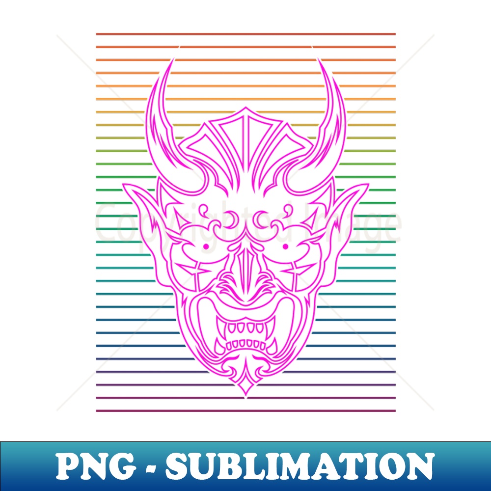 Shinigami Japanese Mask Lines - PNG Transparent Digital Down | Inspire ...