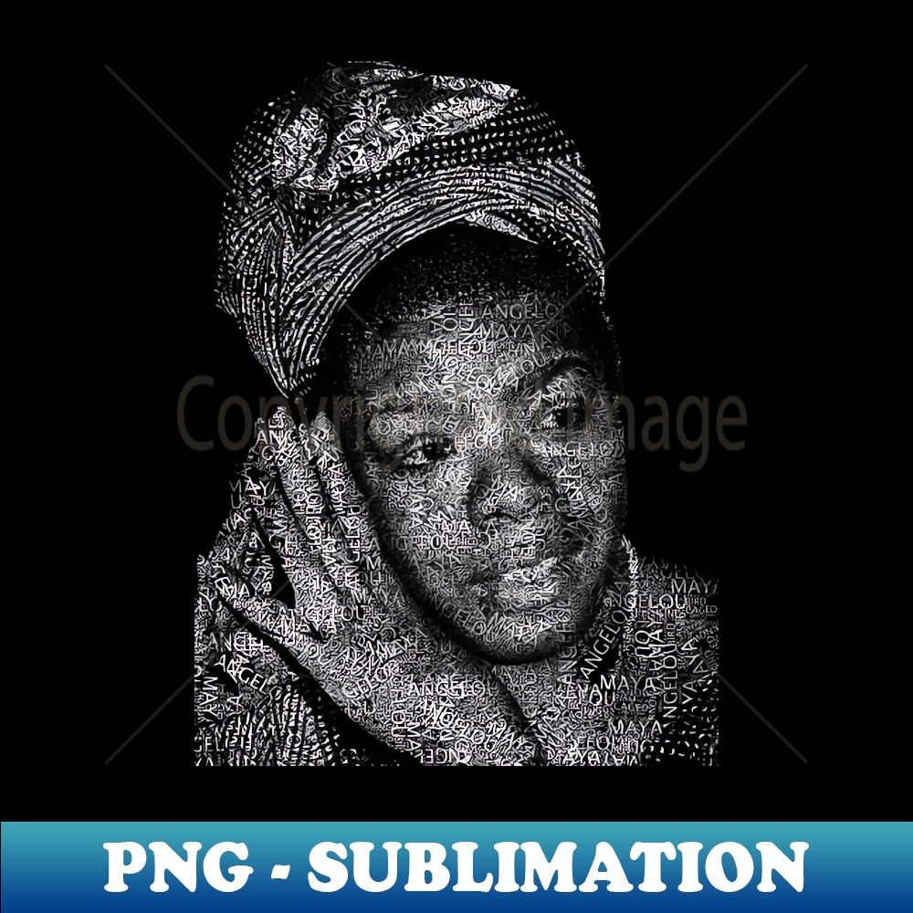 Maya Angelou Portrait with all her book titles - 04 - Modern | Inspire ...