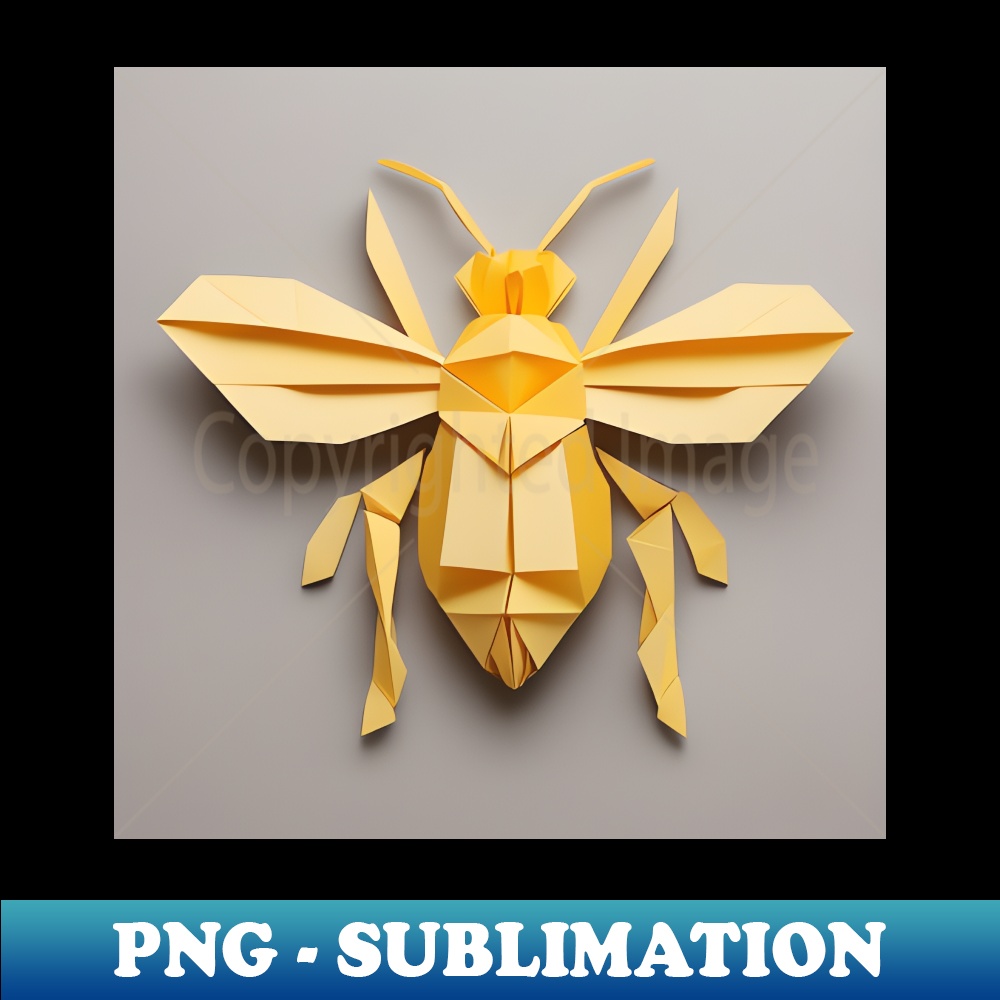 Origami Bee - High-Resolution PNG Sublimation File - Unlock - Inspire ...