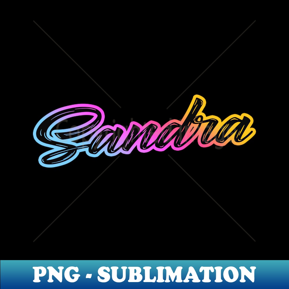 Name Sandra - Signature Sublimation PNG File - Perfect for S | Inspire ...