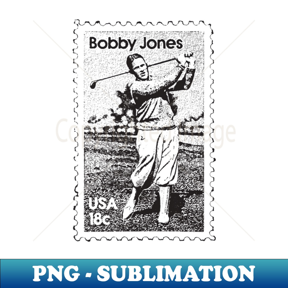 Bobby Jones Stamp - Elegant Sublimation PNG Download - Bold | Inspire ...