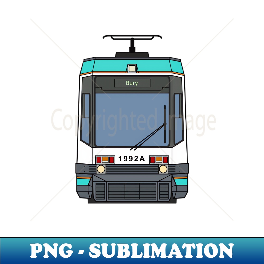 Manchester Tram 1992 - Decorative Sublimation PNG File - Def | Inspire ...