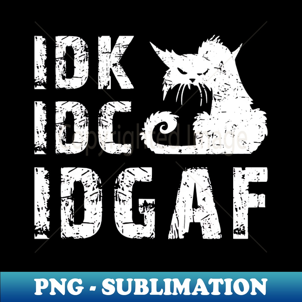 IDGAF - PNG Transparent Sublimation Design - Stunning Sublim | Inspire ...