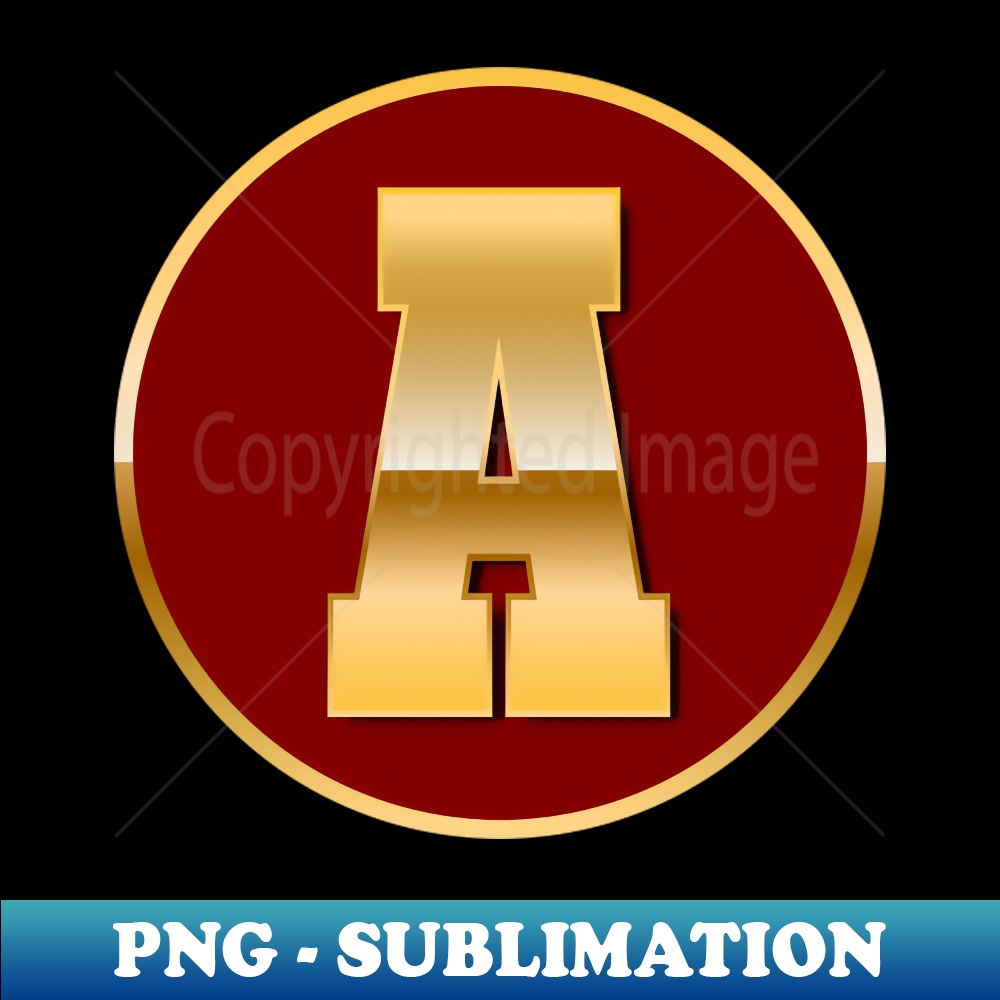 Gold letter A - Trendy Sublimation Digital Download - Unlock | Inspire ...