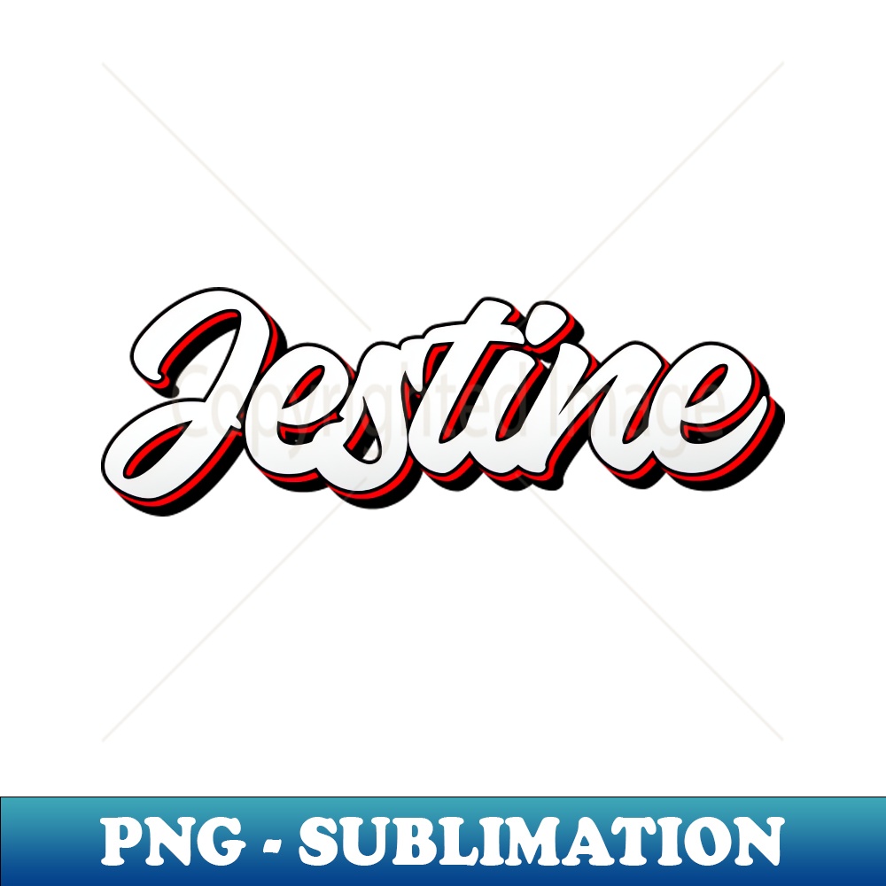 Jestine name - cool 70s retro font - PNG Sublimation Digital | Inspire ...