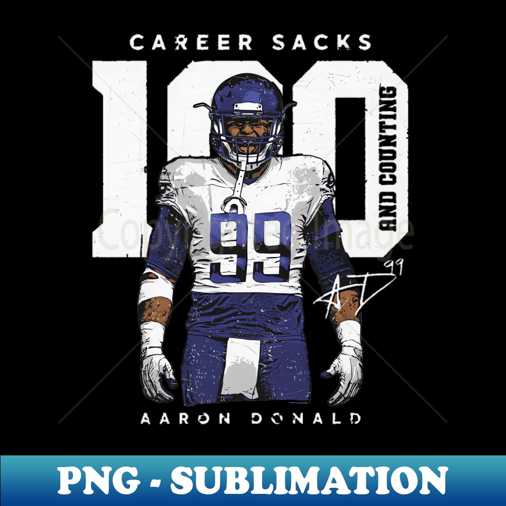 Aaron Donald Los Angeles R 100 Sacks - Exclusive Sublimation | Inspire ...