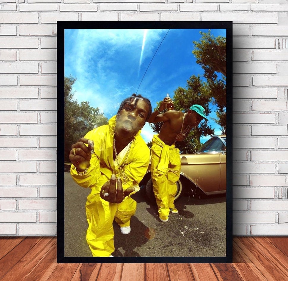 Asap Rocky and Tyler the Creator Music Poster Canvas Wall Ar - Inspire ...