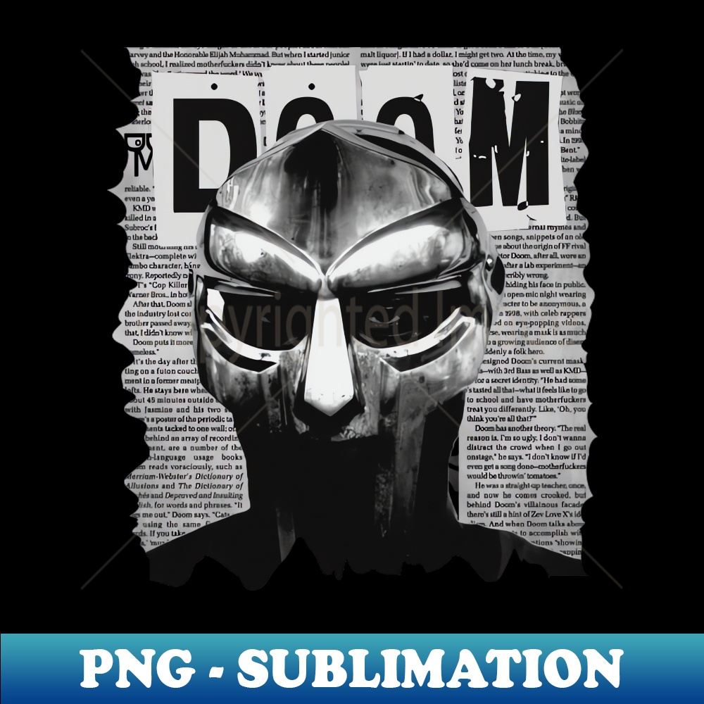 Vintage Doom Rapper - High-Resolution PNG Sublimation File - | Inspire ...