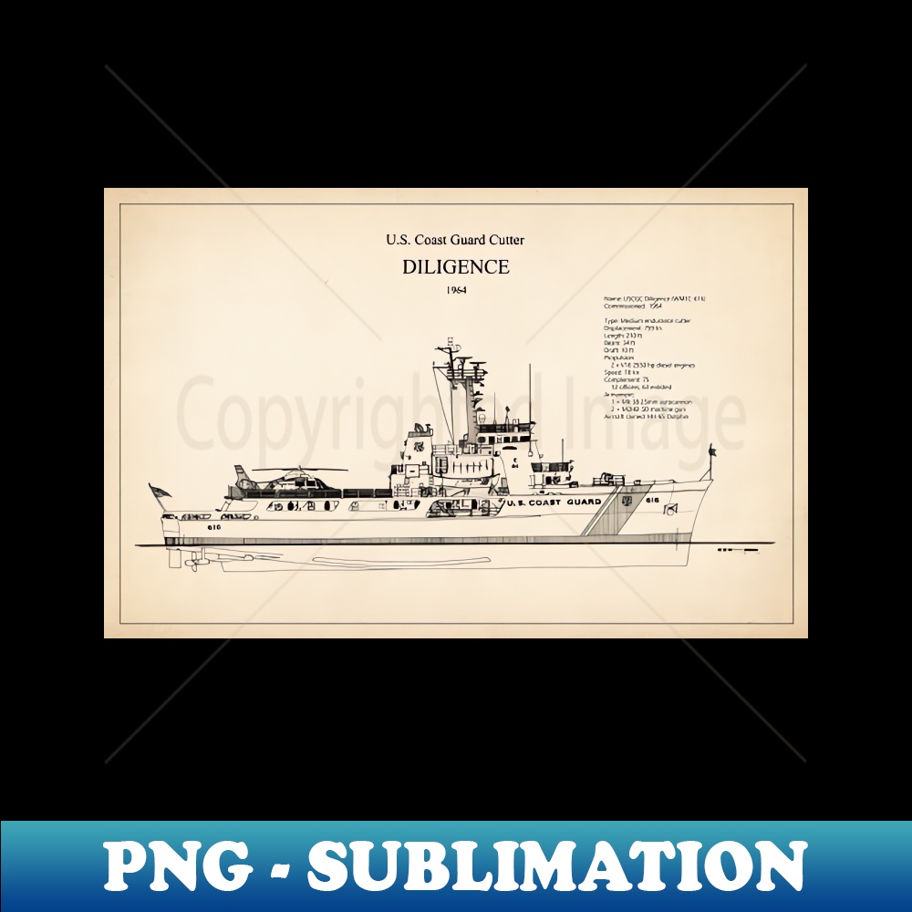 United States Coast Guard Cutter Diligence wmec-616 - SD - P | Inspire ...