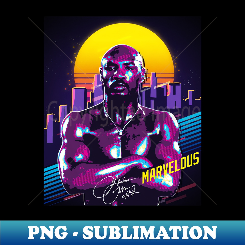 Marvelous Marvin Hagler Boxing Legend Signature Vintage Retr | Inspire ...