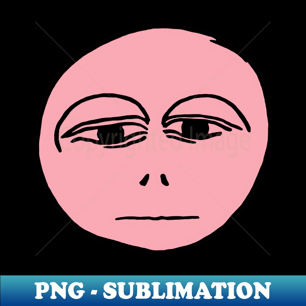 A pink sad face - Retro PNG Sublimation Digital Download - C | Inspire ...
