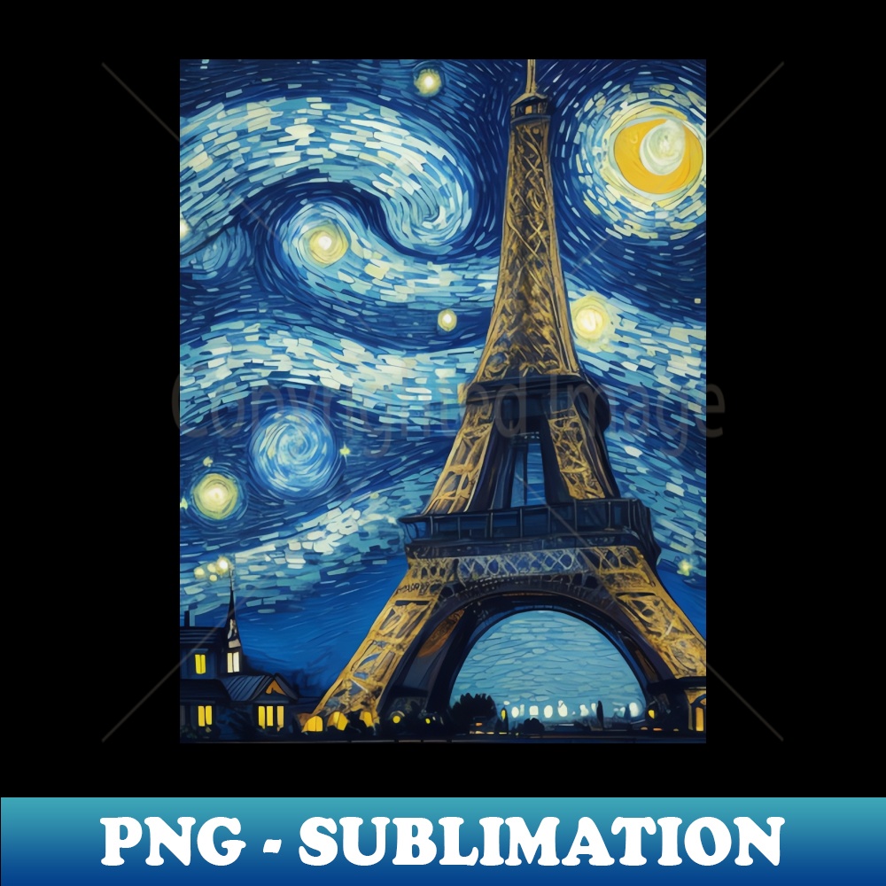 Starry Night in Paris Post Impressionism Van gogh Inspired A - Inspire ...