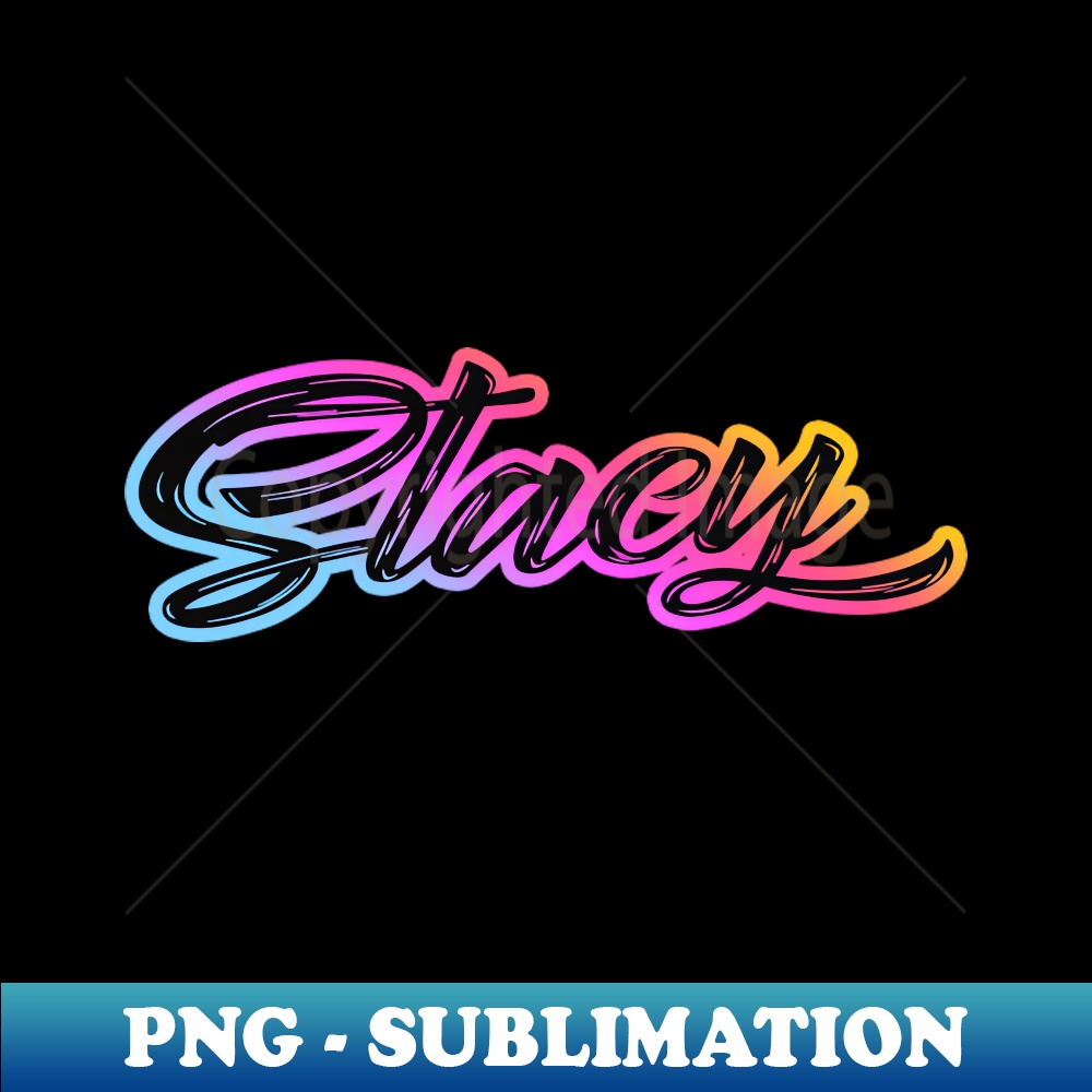 Name Stacy - PNG Transparent Sublimation Design - Vibrant an | Inspire ...