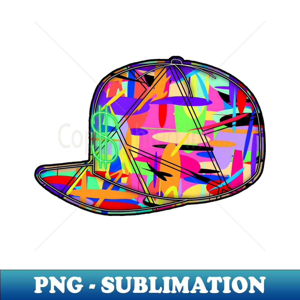 Money Hat - Neon Dollar Sign - Retro PNG Sublimation Digital | Inspire ...