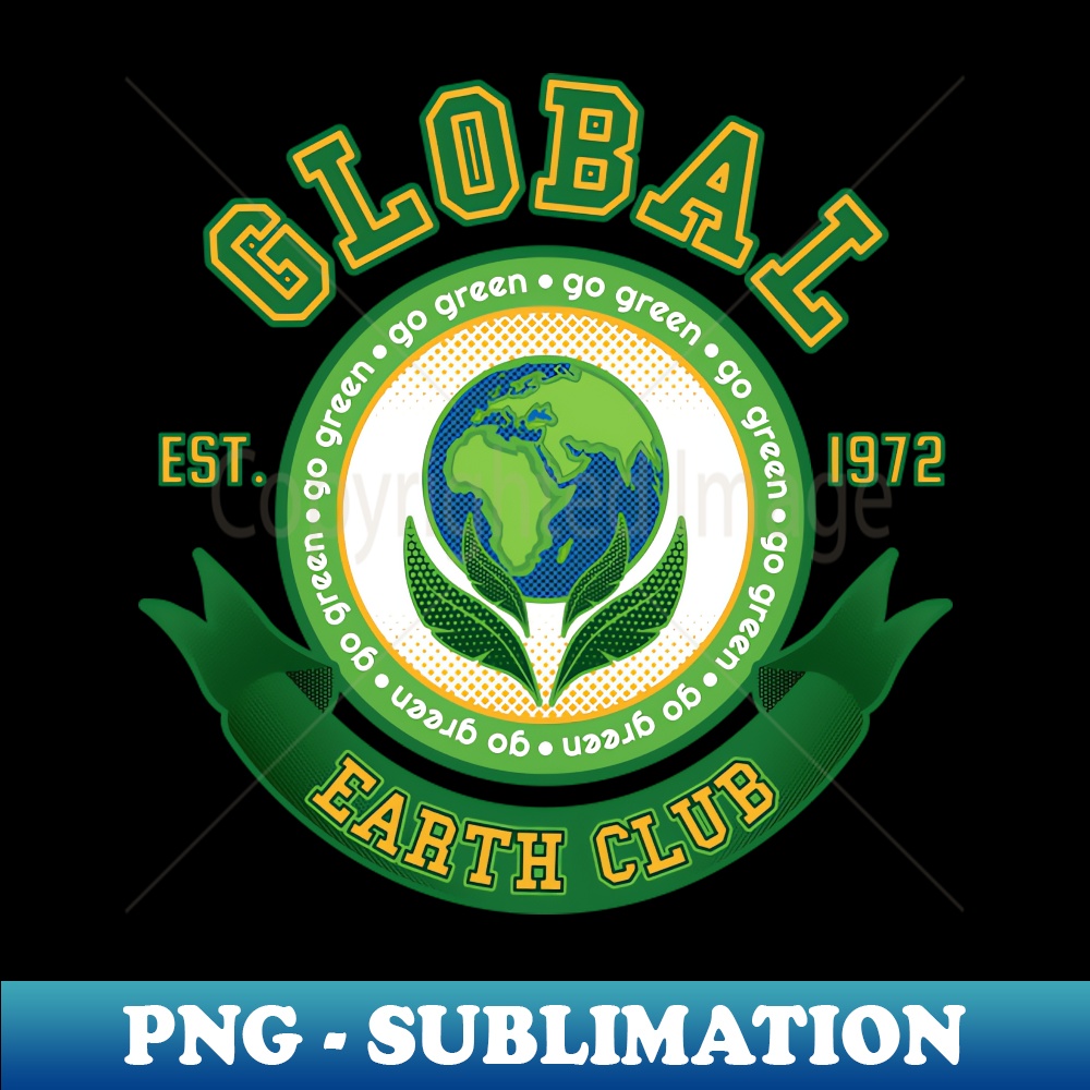Global Earth Club 1972 - Elegant Sublimation PNG Download - | Inspire ...