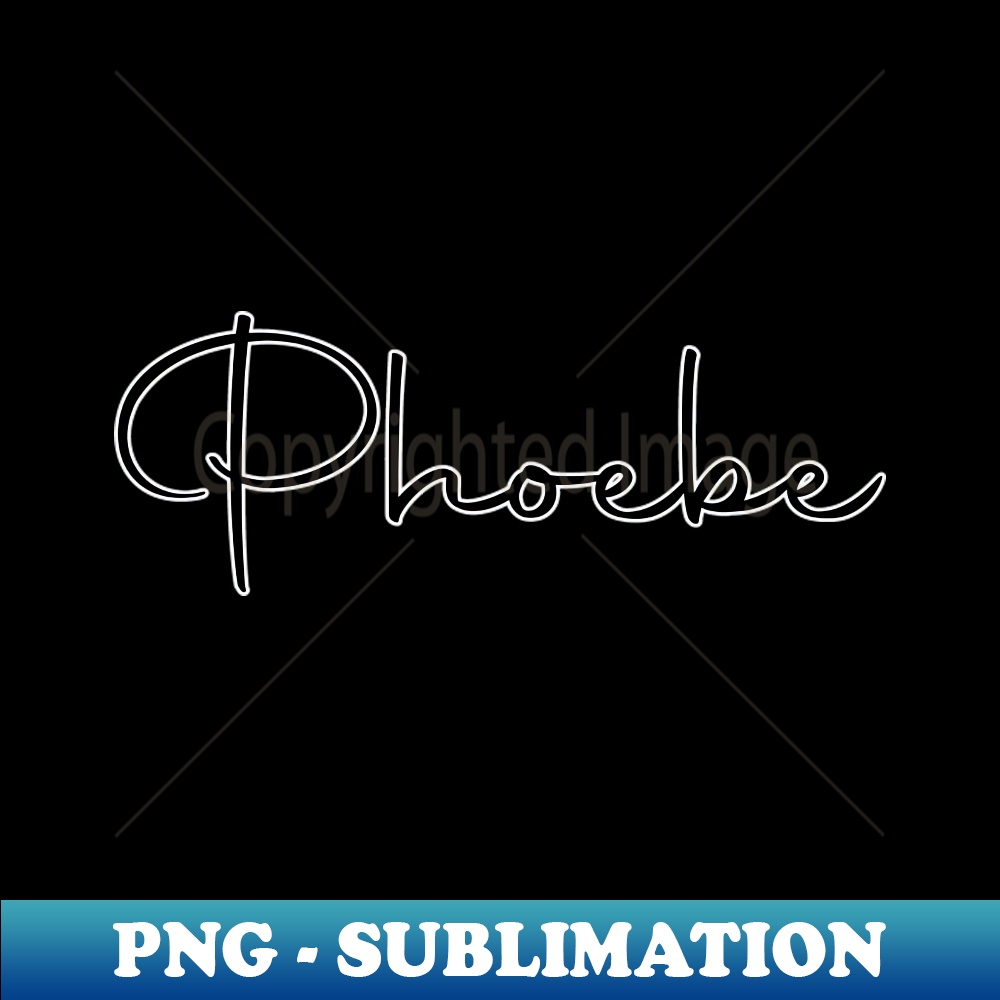 Autography Phoebe Name Label - PNG Transparent Sublimation D - Inspire ...