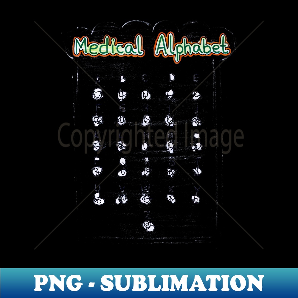 Medical Alphabet - Trendy Sublimation Digital Download - Unl | Inspire ...