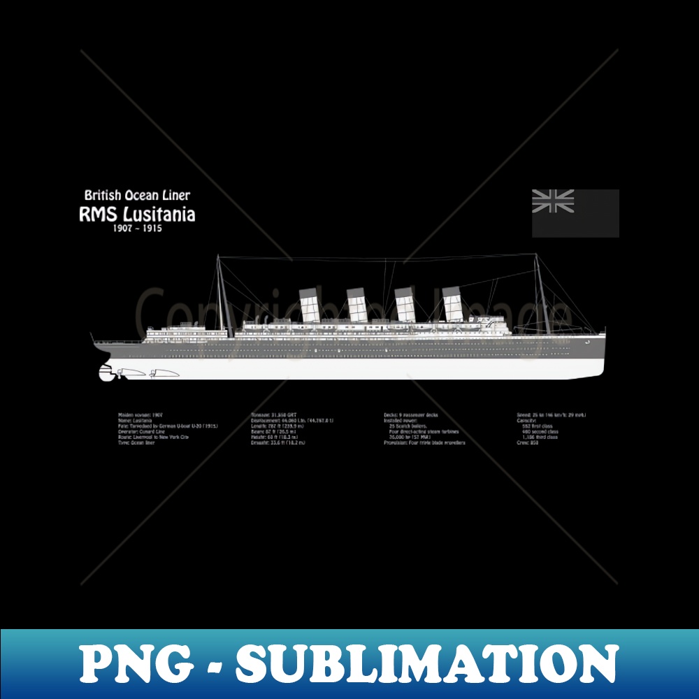 RMS Lusitania ship plans Cunard Ocean Liner - ABDpng - PNG | Inspire Uplift