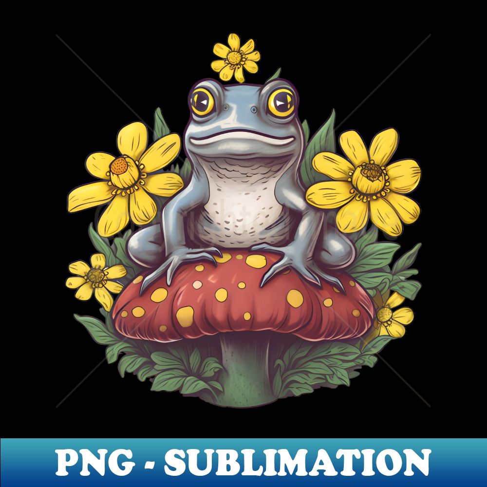 Cute Cottagecore Aesthetic Frog Mushroom - PNG Transparent S | Inspire ...