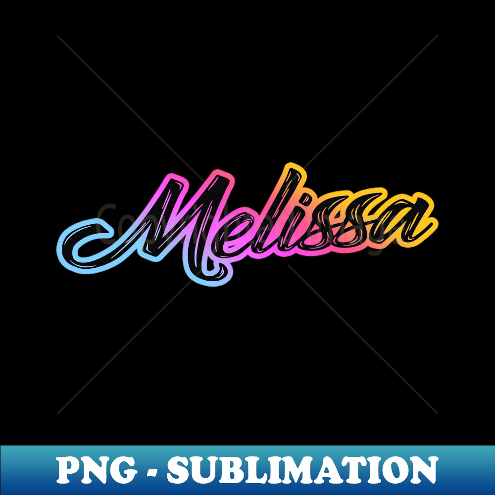 Name Melissa - Signature Sublimation PNG File - Instantly Tr | Inspire ...
