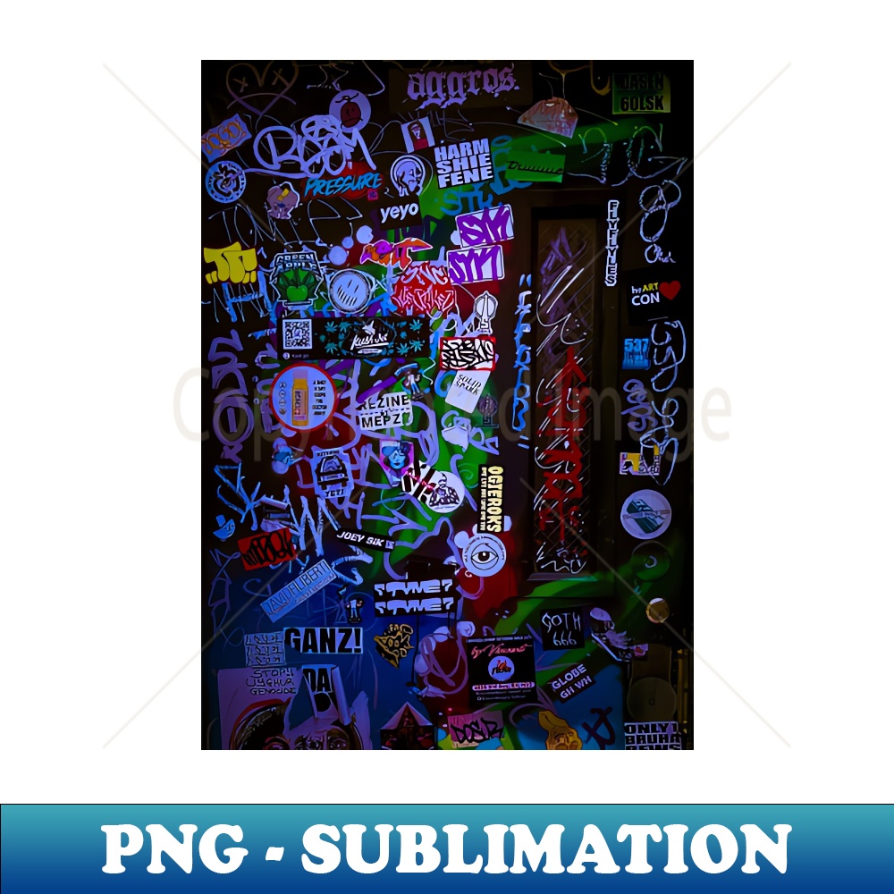 Street Graffiti Tag Stickers NYC - Signature Sublimation PNG | Inspire ...