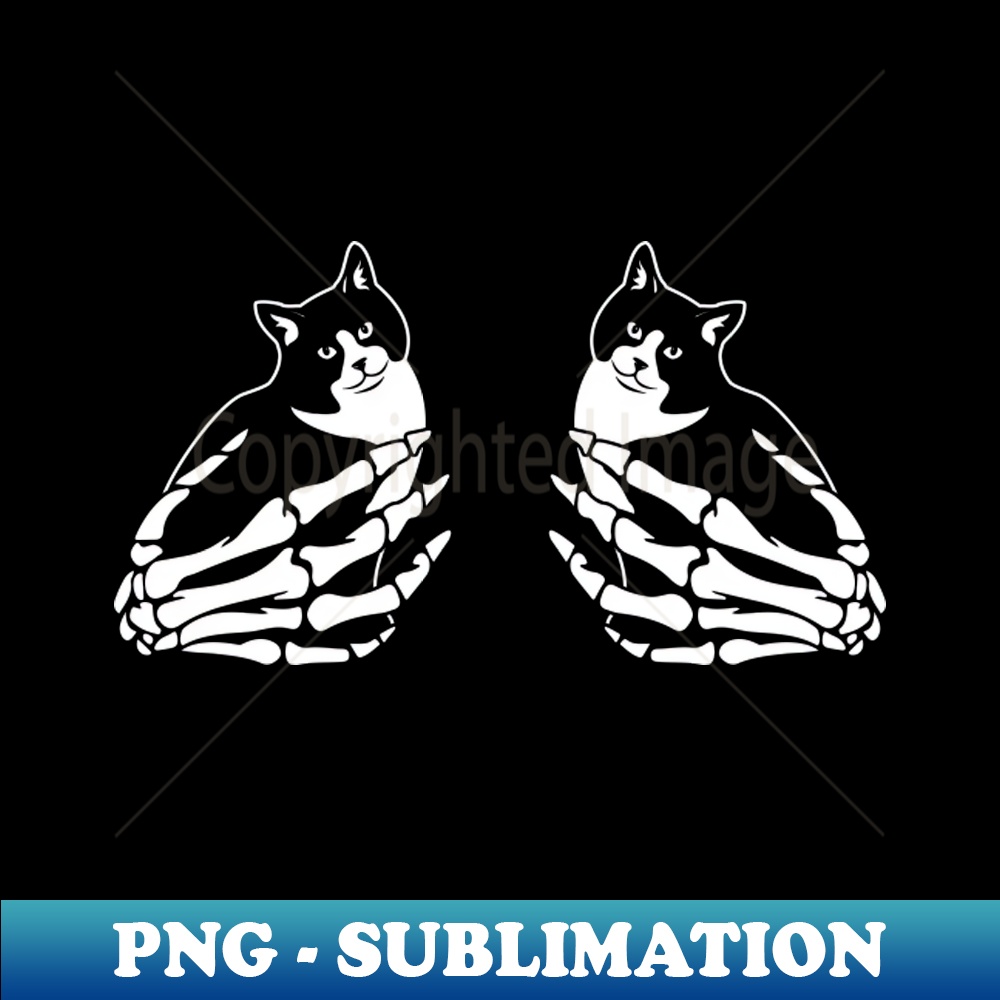 Skeleton hands holding cats - PNG Transparent Digital Downlo | Inspire ...