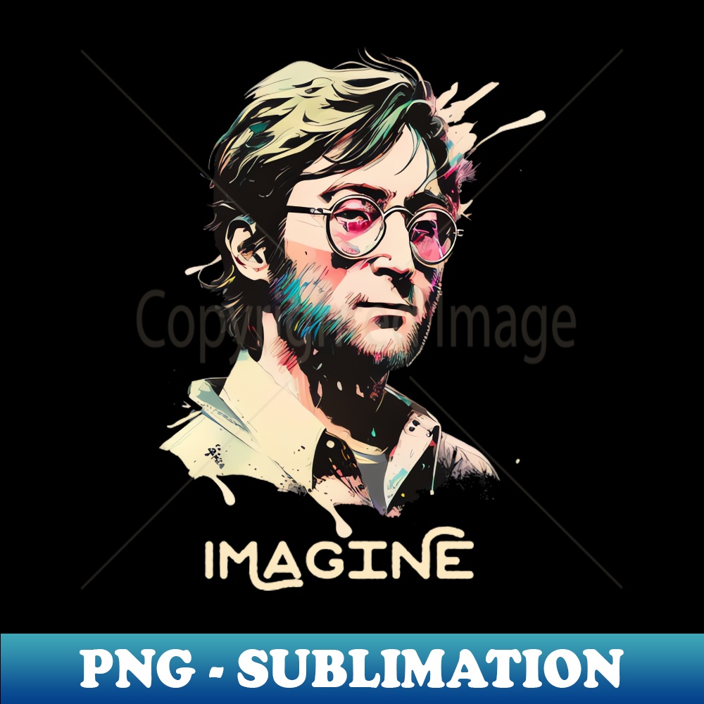 John Lennon - Aesthetic Painting - Aesthetic Sublimation Dig | Inspire ...