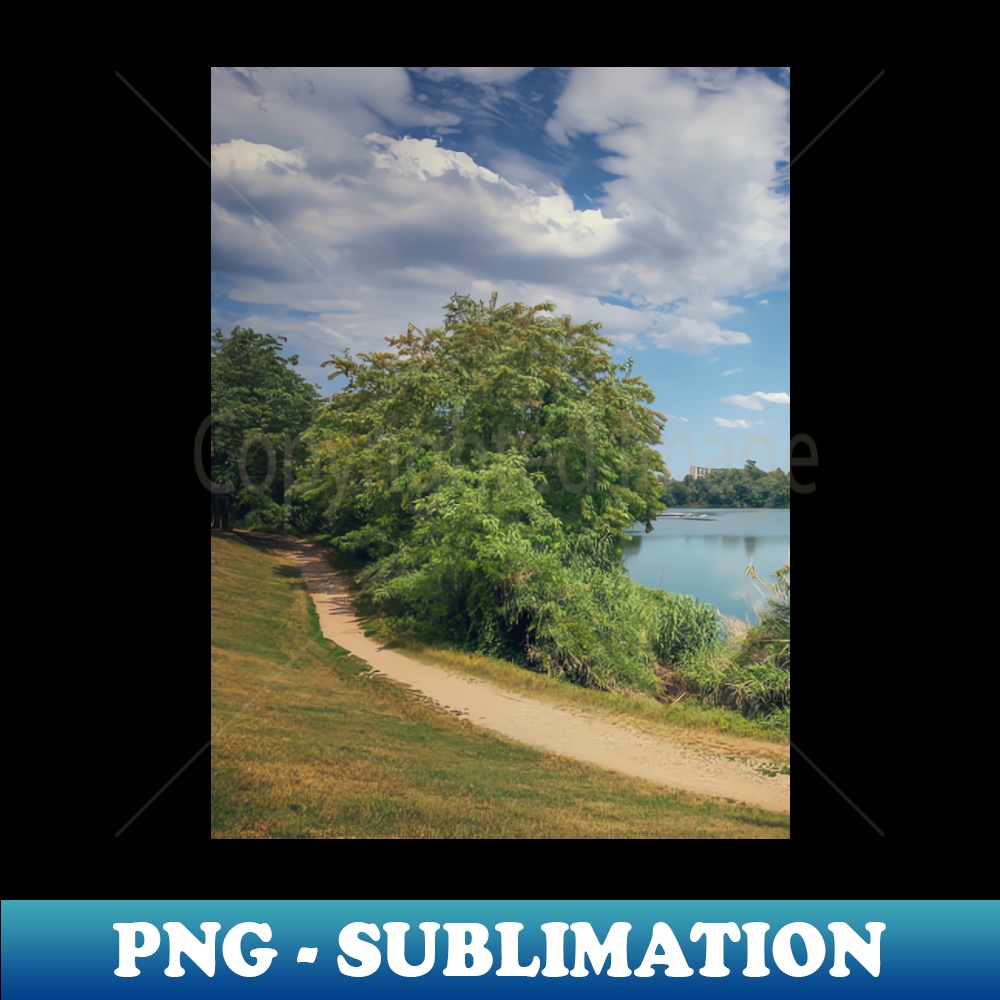 Nature Park Lake Trees Sky Clouds - Unique Sublimation PNG D | Inspire ...