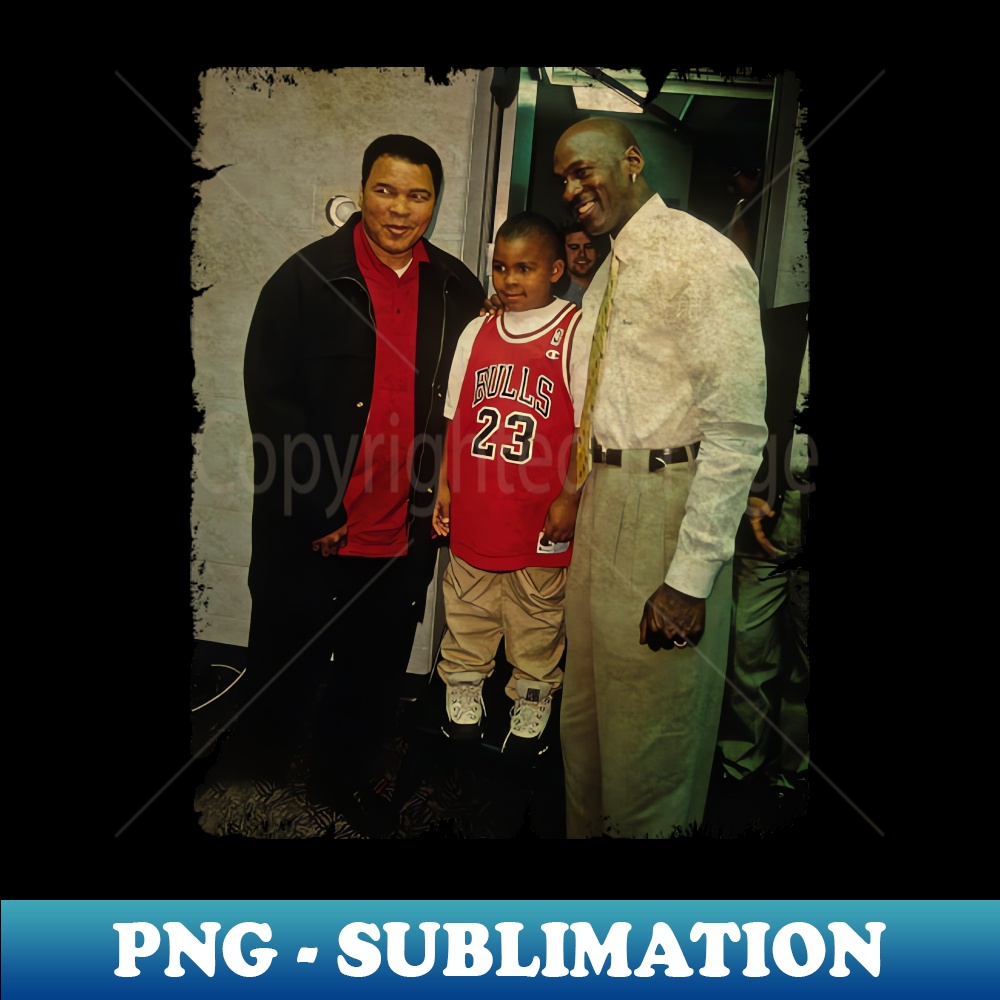 Michael Jordan and Muhammad Ali - Retro PNG Sublimation Digi | Inspire ...