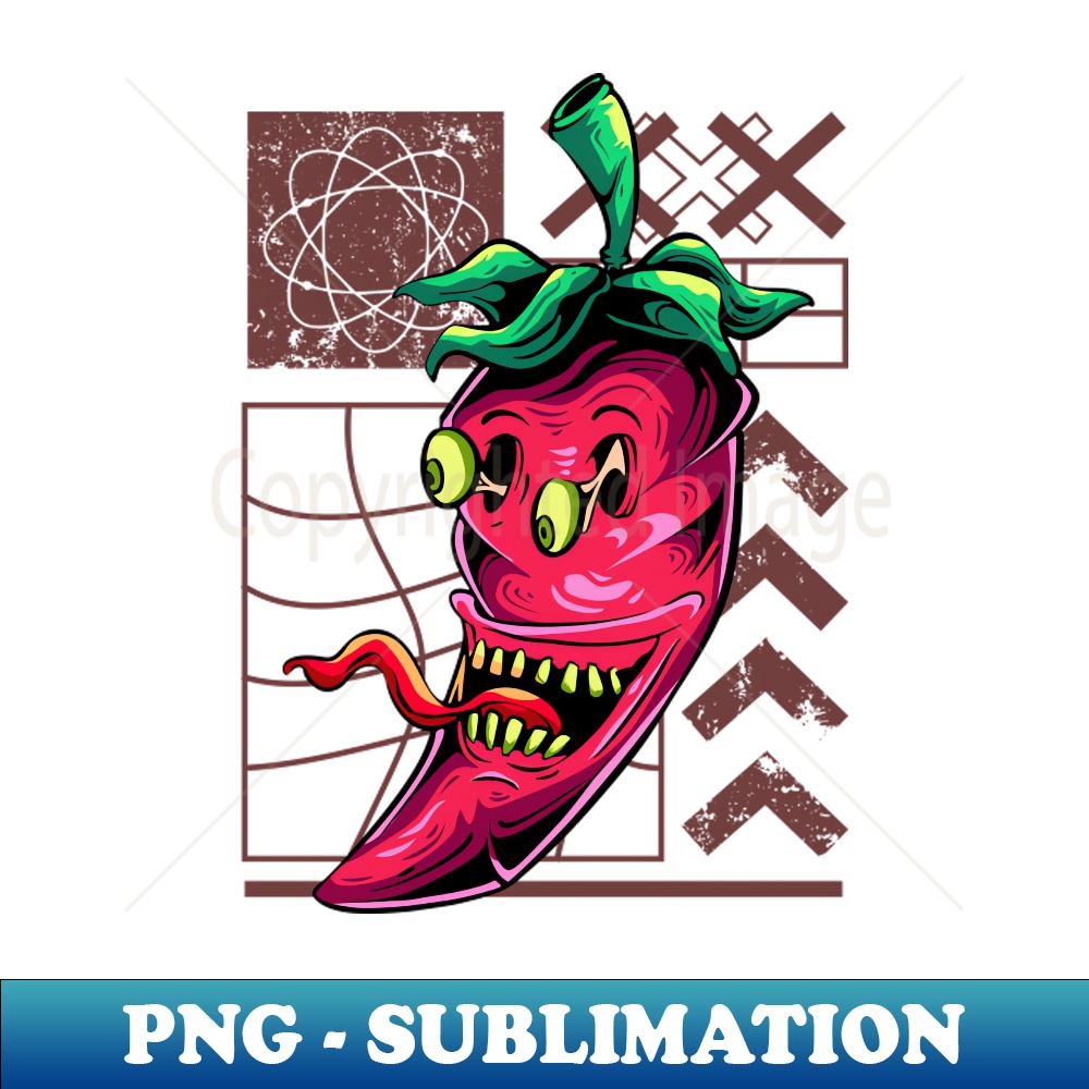 Food Monster scary chili - PNG Transparent Digital Download - Inspire ...