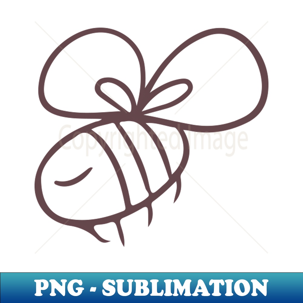 Cute little bee outline - PNG Transparent Sublimation Design - Inspire ...