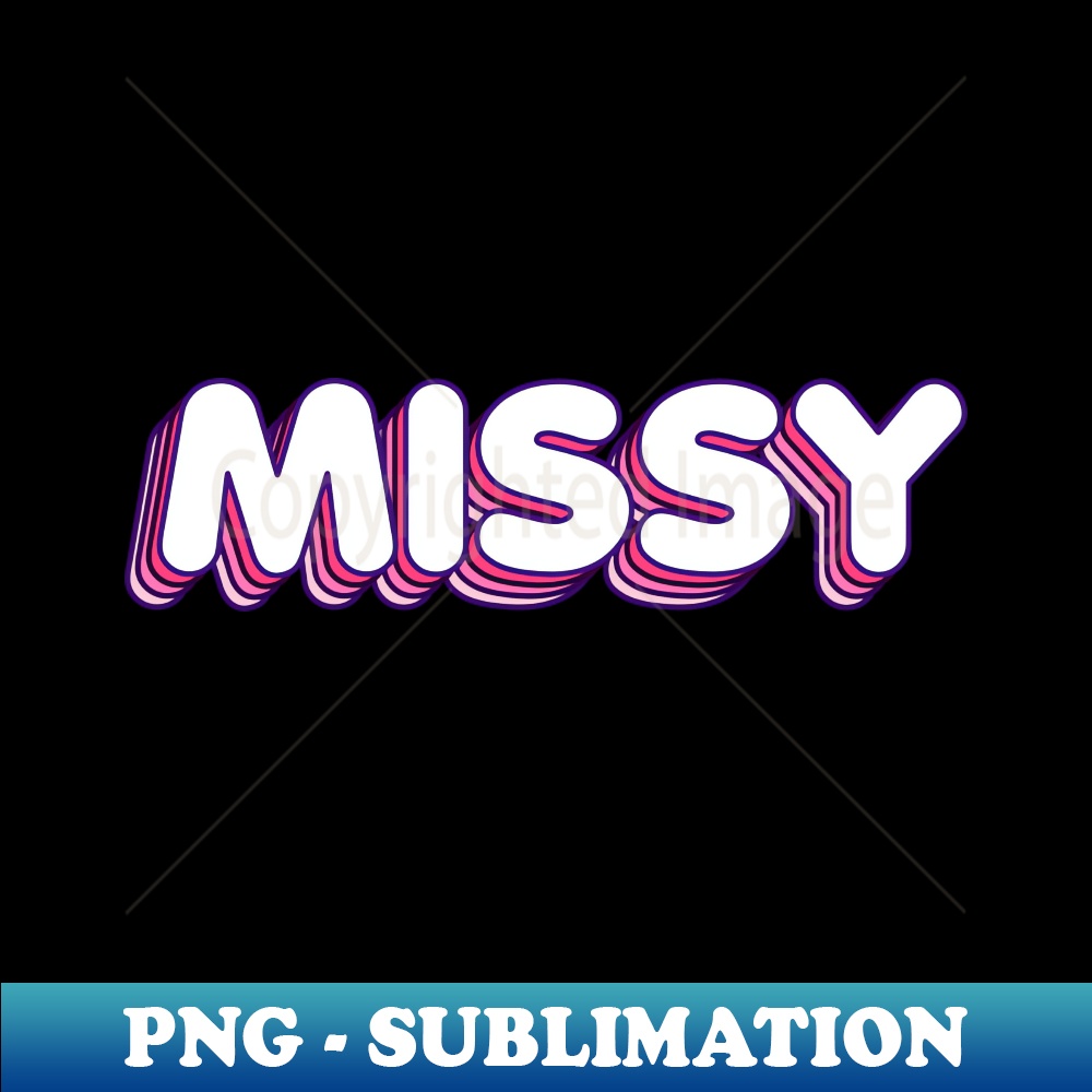 Pink Layers Missy Name Label - Aesthetic Sublimation Digital | Inspire ...