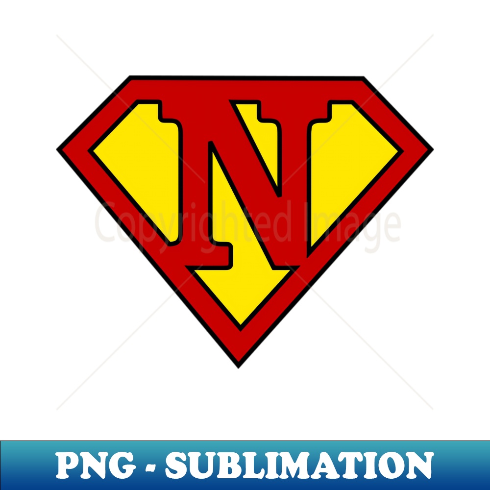 Superhero Symbol Letter N - Premium PNG Sublimation File - U | Inspire ...