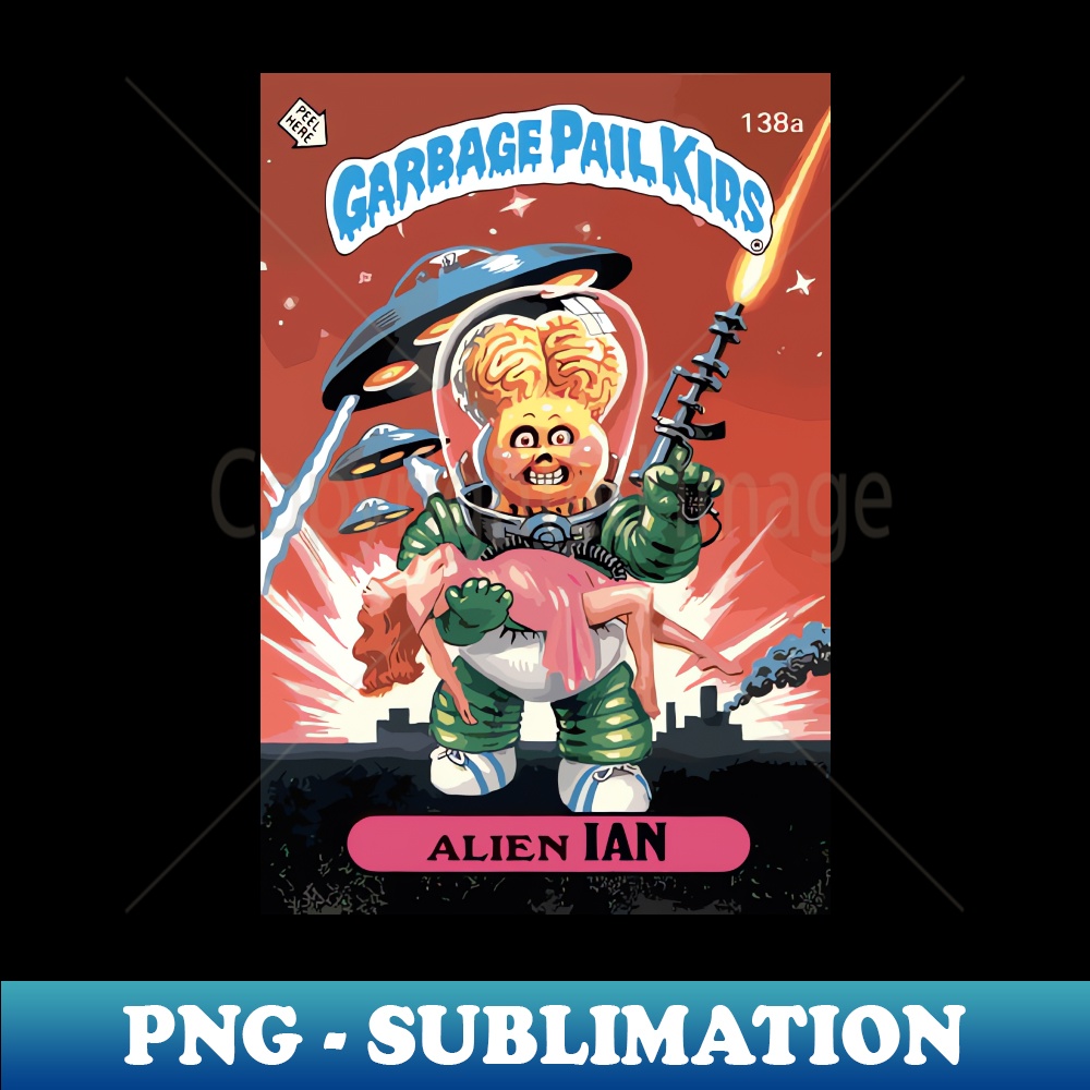 Garbage Pail Kids - Alien Ian Vector - High-Resolution PNG S | Inspire ...