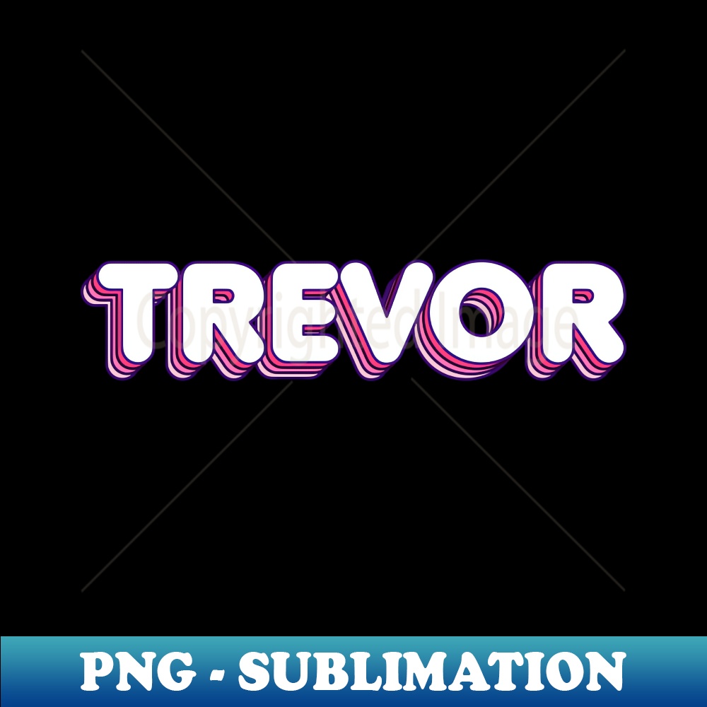 Pink Layers Trevor Name Label - Professional Sublimation Dig - Inspire ...