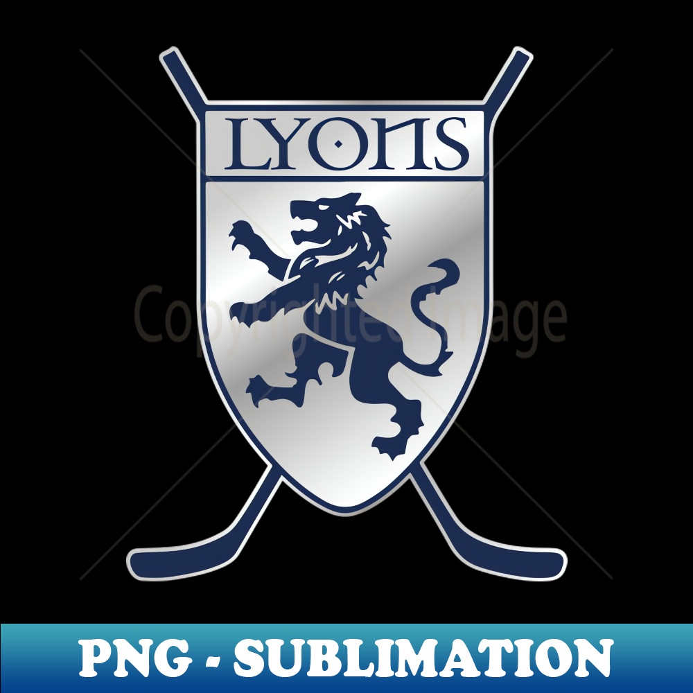 Lyons Logo silver - Retro PNG Sublimation Digital Download - | Inspire ...