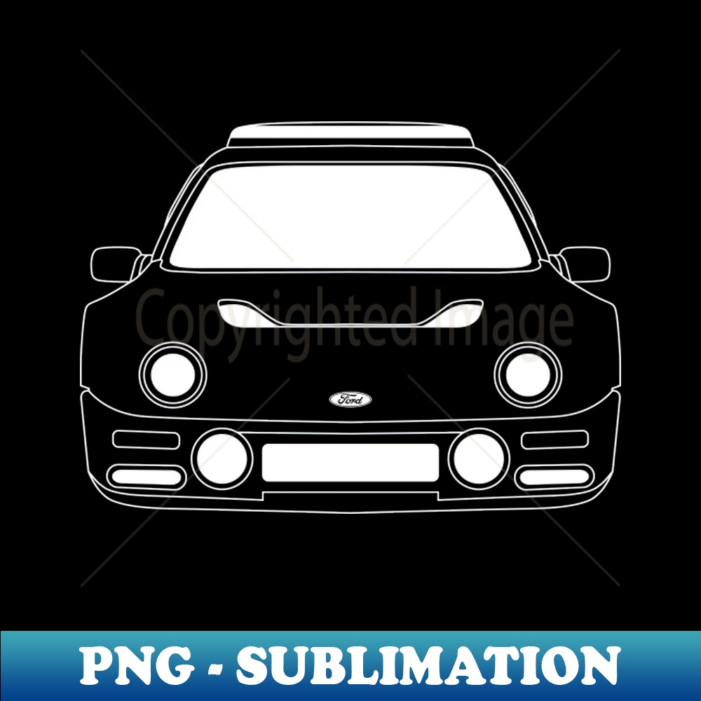 Ford RS200 White Outline - PNG Sublimation Digital Download | Inspire ...