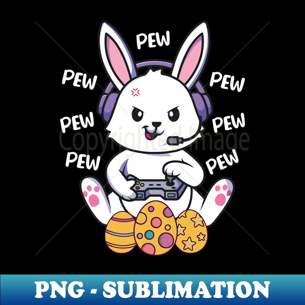 Gaming Easter Bunny - Instant Sublimation Digital Download - | Inspire ...