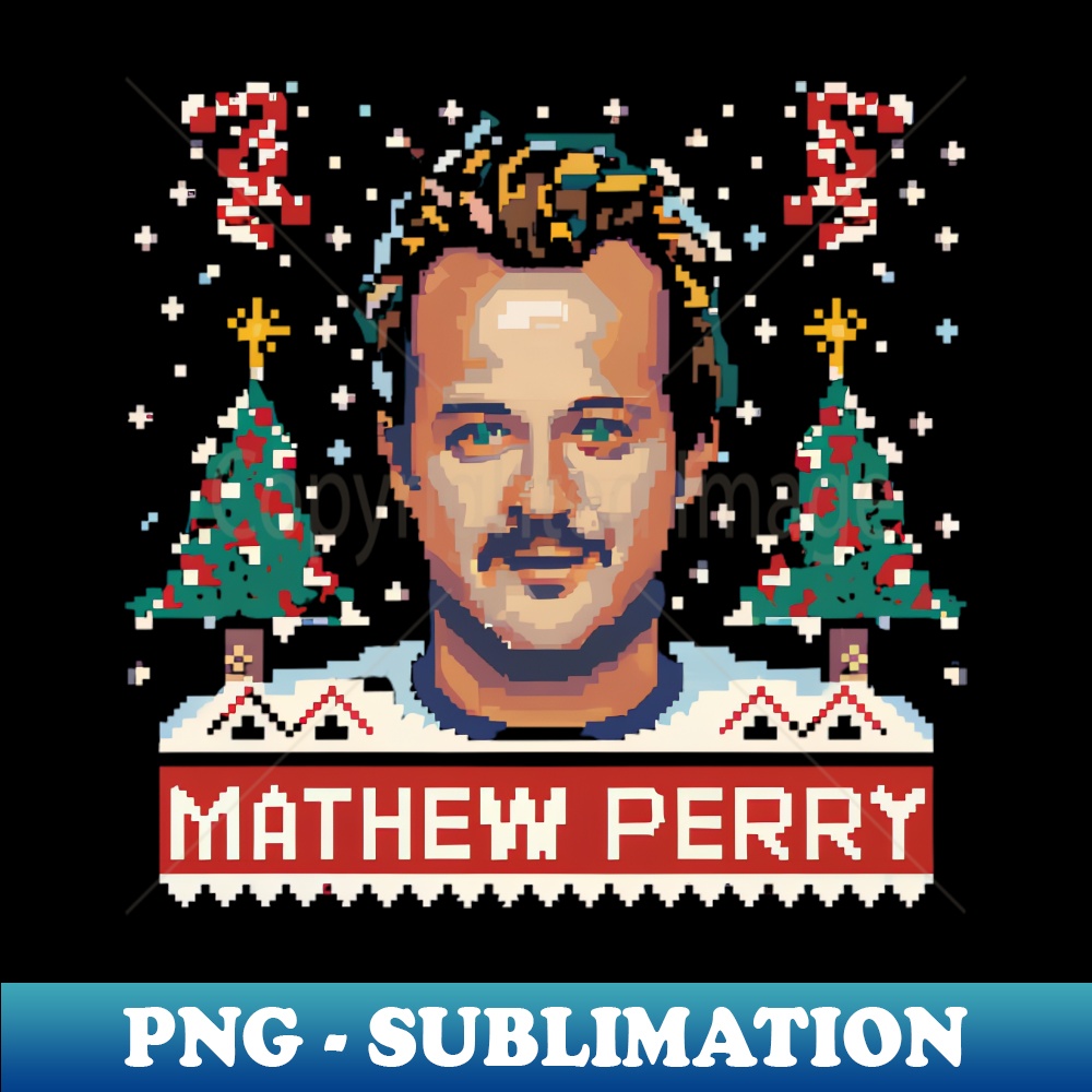 Matthew Perry Christmas Sweater - PNG Transparent Digital Do | Inspire ...