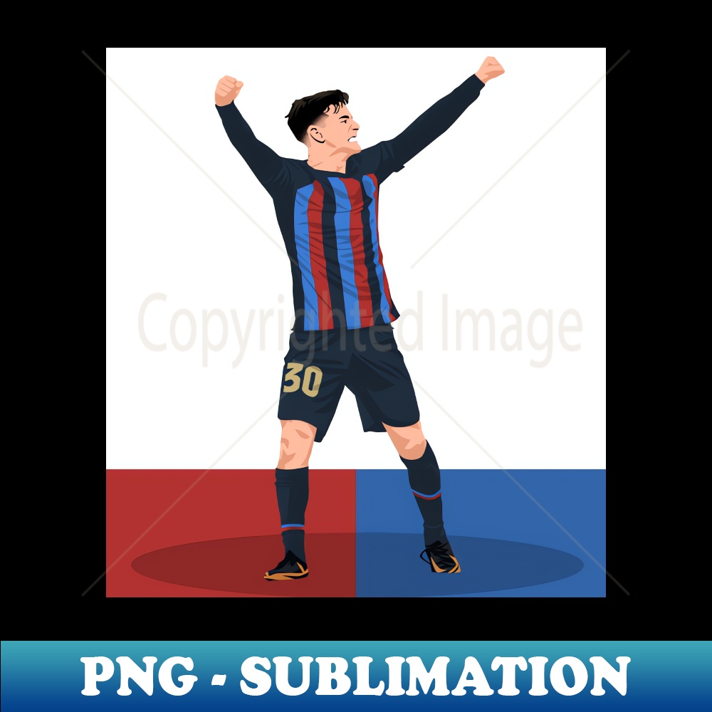Pablo Gavi FC Barcelona - Sublimation-Ready PNG File - Defyi | Inspire ...