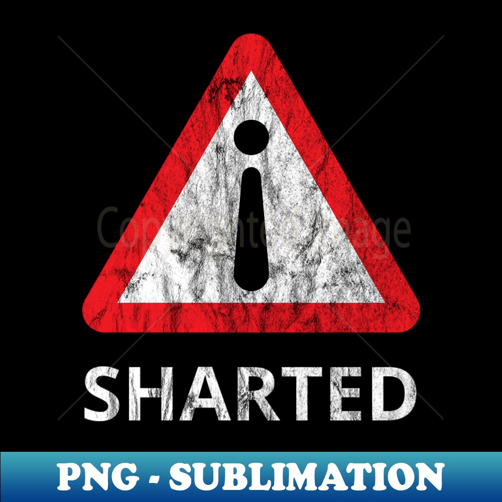 i Sharted Warning Symbol - Distressed Light Text - Stylish S | Inspire ...