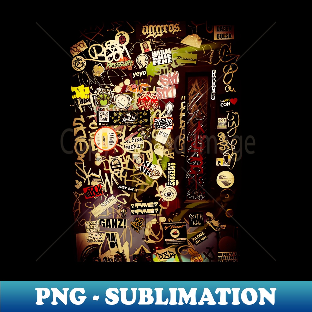 Street Stickers Graffiti Art NYC - Elegant Sublimation PNG D | Inspire ...