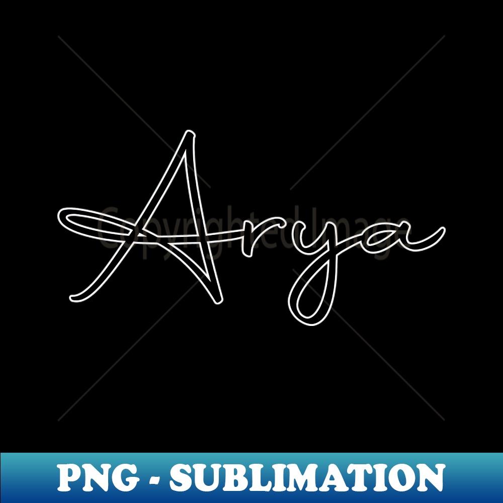 Autography Arya Name Label - Premium Sublimation Digital Dow | Inspire ...