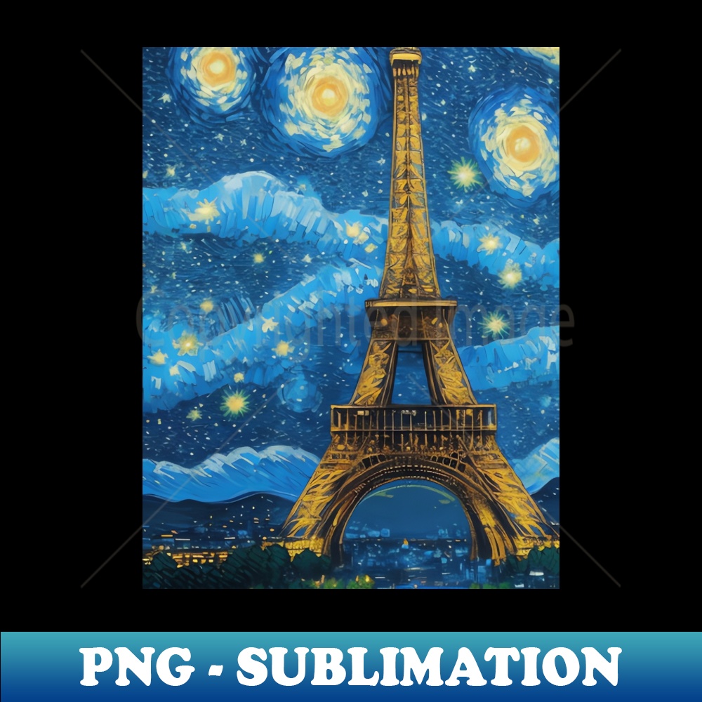 Starry Night in Paris Post Impressionism Van gogh Inspired A | Inspire ...