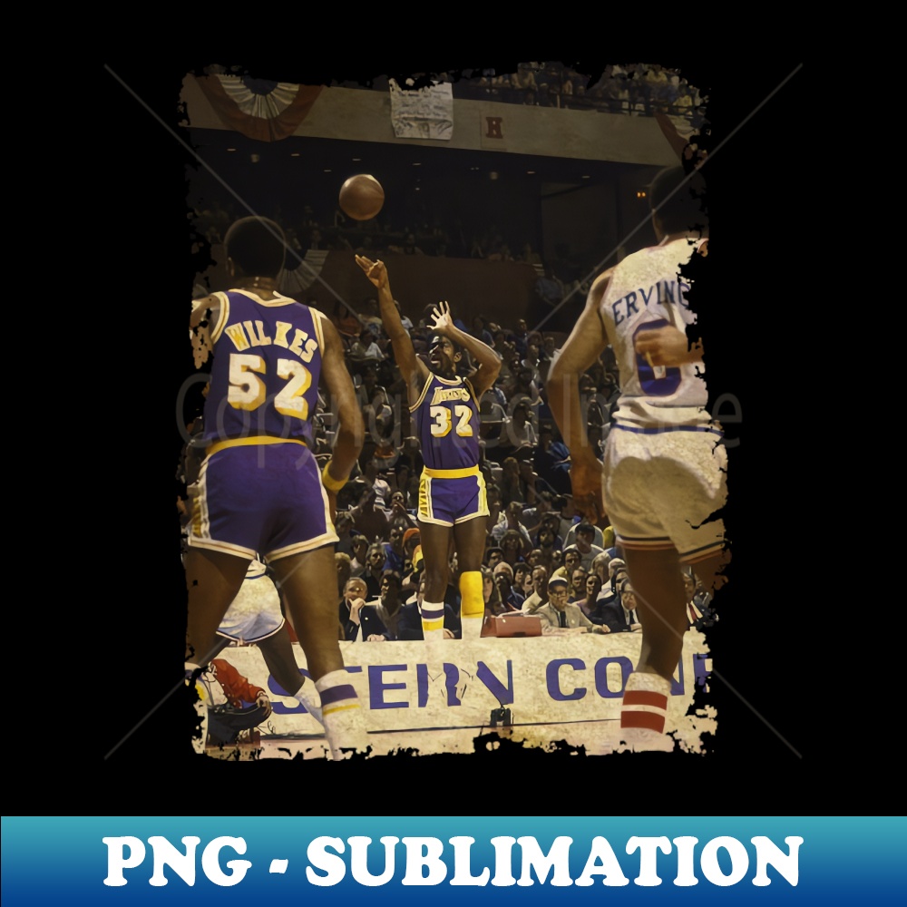 Magic Johnson - NBA Finals 1982 - Instant PNG Sublimation Do | Inspire ...