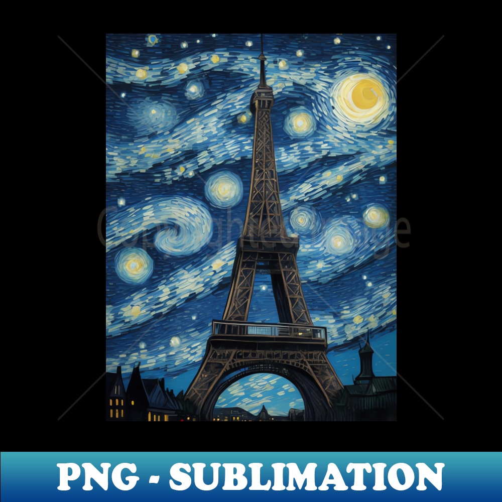 Starry Night in Paris Post Impressionism Van gogh Inspired A - Inspire ...